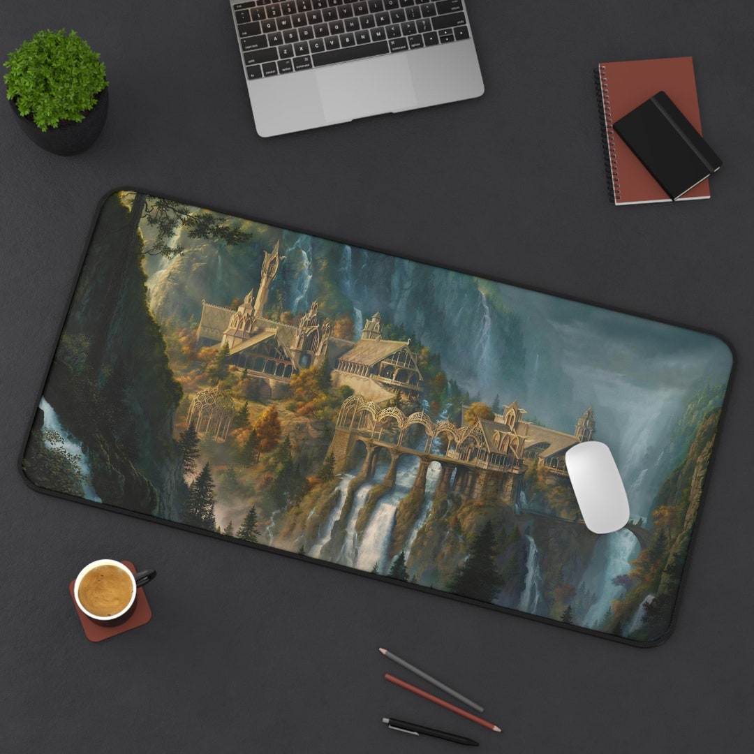 Lord of the Rings Mouse Pad, Gaming Desk Mat, Lotr Mousepad, Waterfall ...