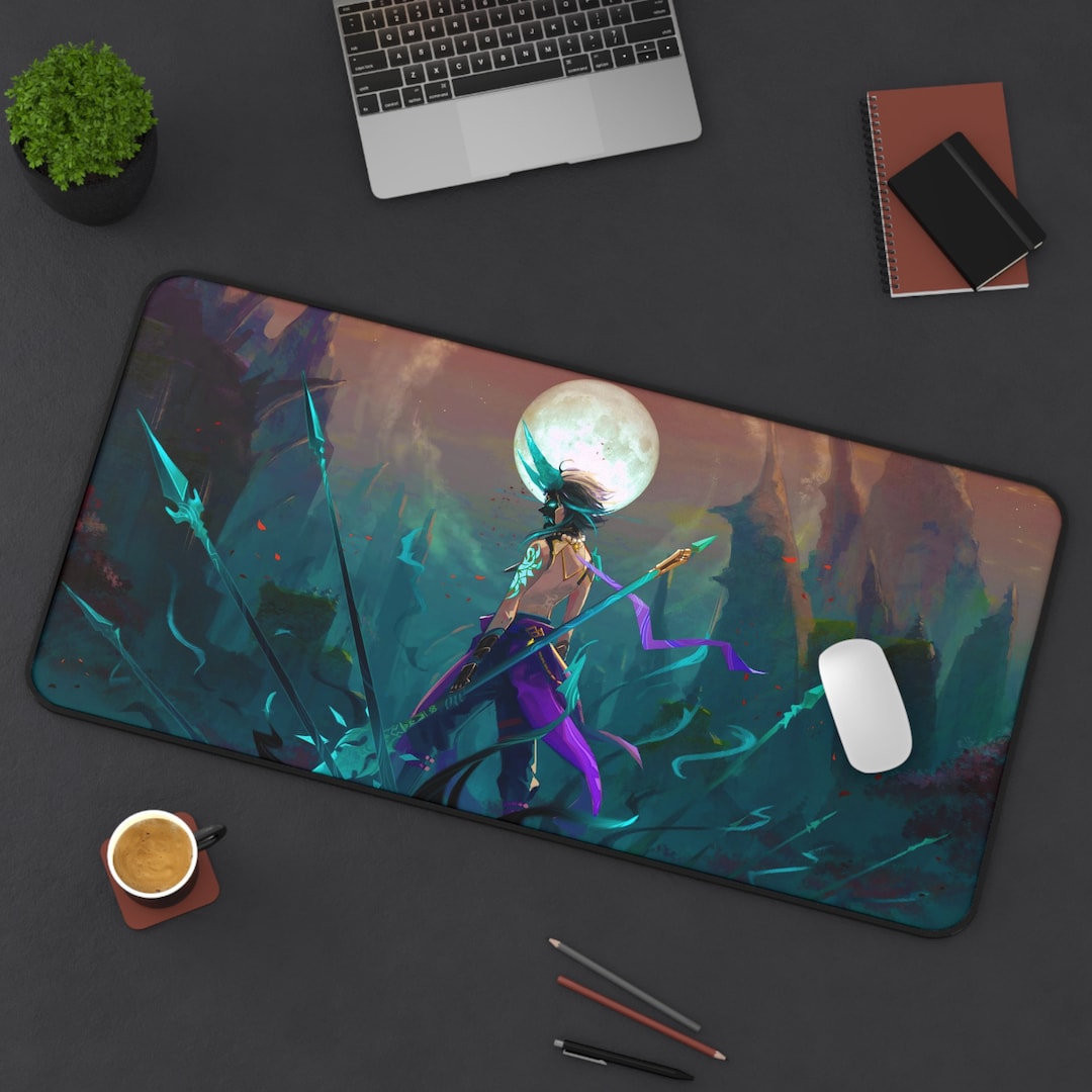 Xiao Mouse Pad Genshin Impact Desk Mat Gaming Mouse Mat - Etsy