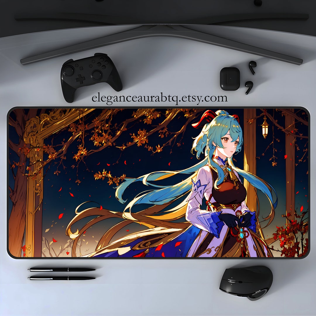 Ganyu Mouse Pad, Genshin Impact Desk Mat, Gaming Mouse Mat, Gaming ...