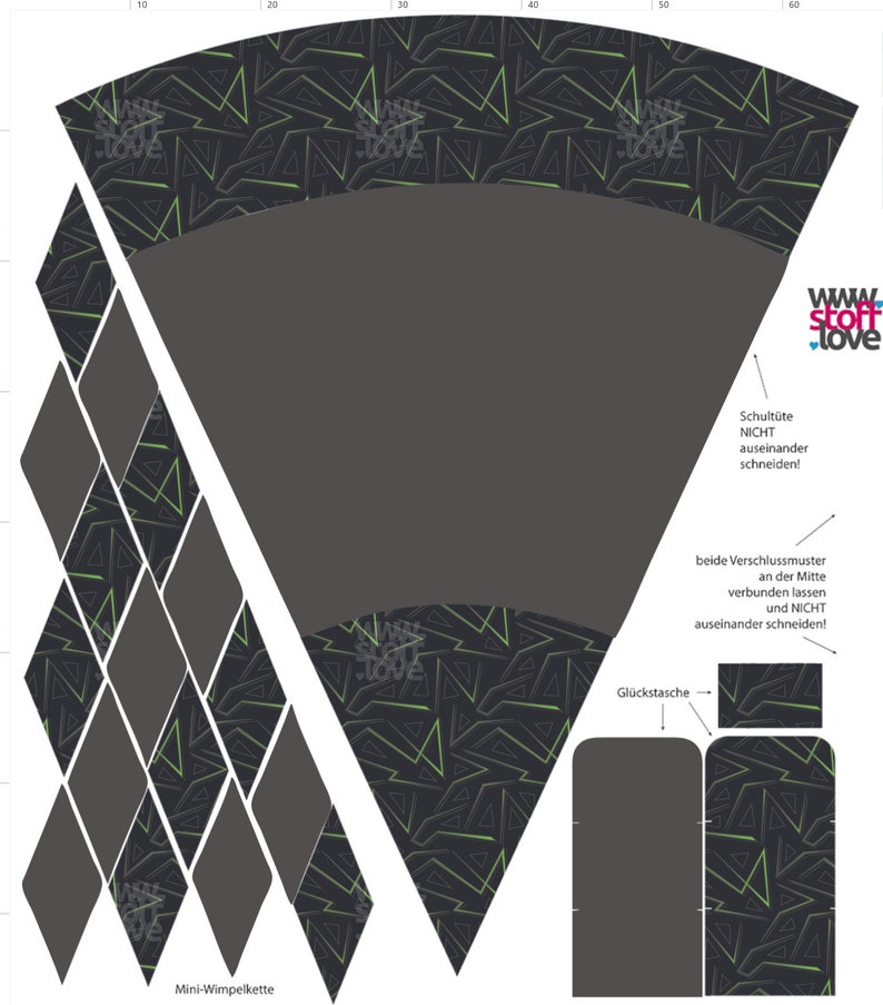 Stoff oder Panel für deine Schultüte zum selber nähen - DIY - perfekt ...