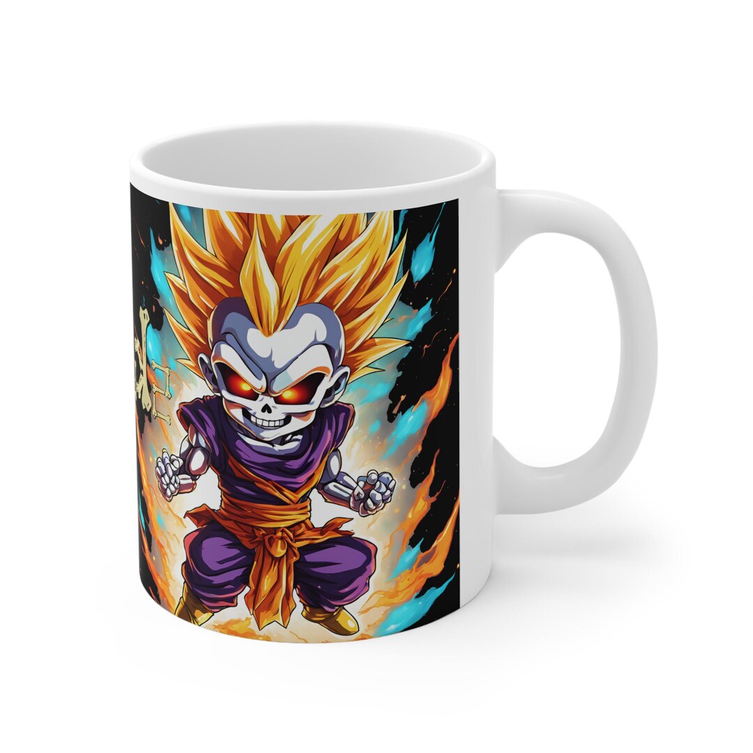 Skeleton Mug Super Saiyan Skeleton Haloween Skeleton Mug Skuluks - Etsy