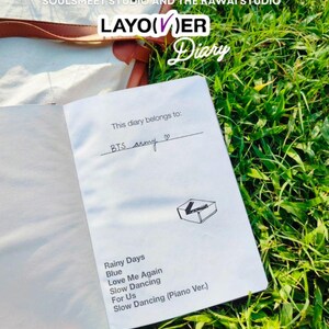 BTS V Layover Diary - A5 Size Hardbound Journal With Free Stickers and Exclusive Photo Cards - Etsy