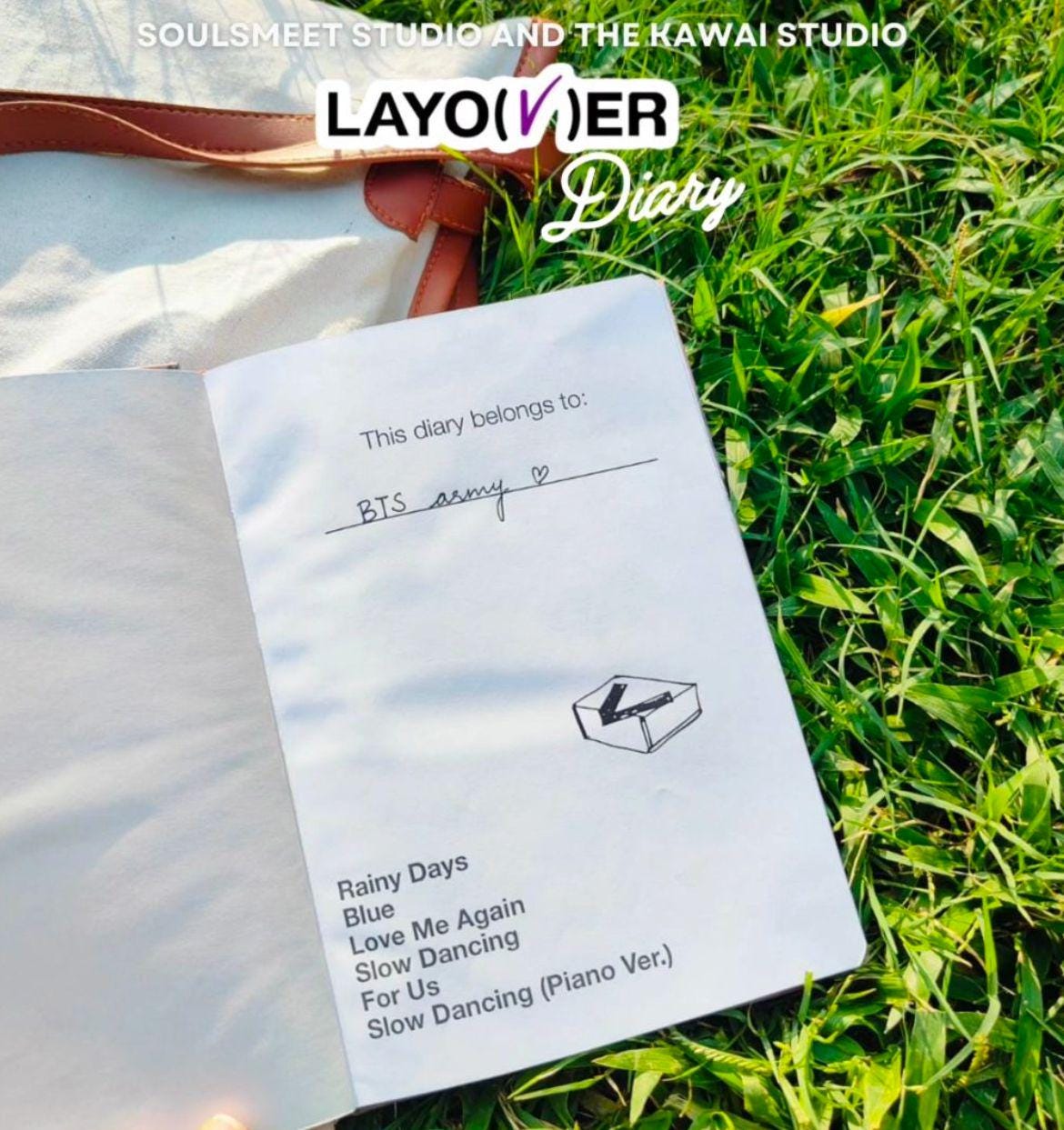 BTS V Layover Diary - A5 Size Hardbound Journal With Free Stickers and ...