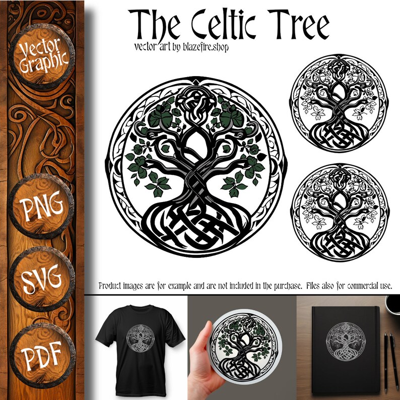 The Celtic Tree - Vector File (SVG, PDF, PNG) - Etsy