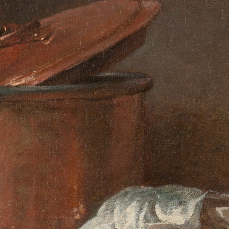 Rustic Traditional Vintage Kitchen Scene Painting Traditional Kitchen ...