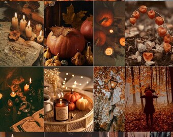 80PCS Halloween Fall Collage Kit Pumpkin Photo Collage - Etsy