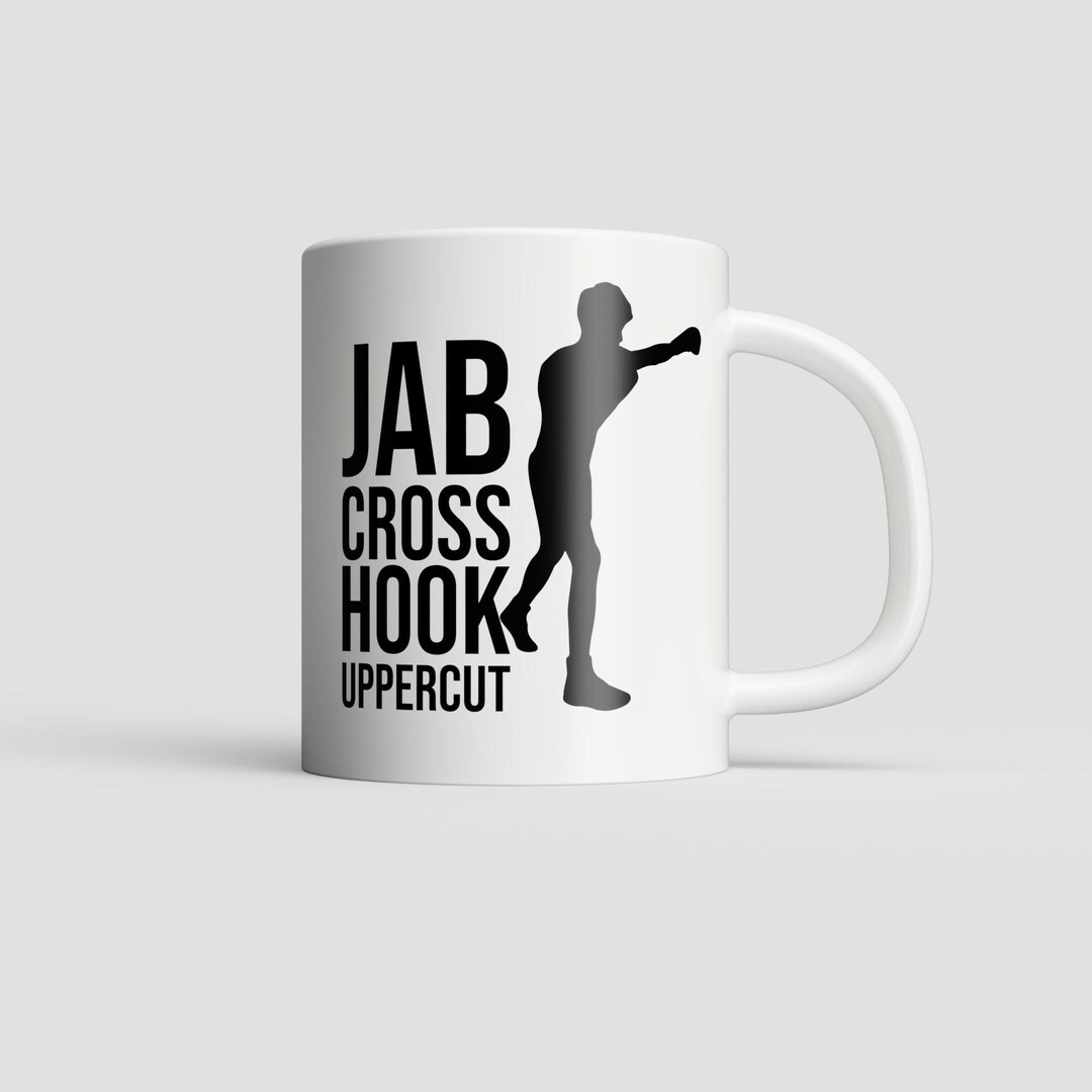 Boxing Mugs Jab Cross Hook Uppercut - Etsy