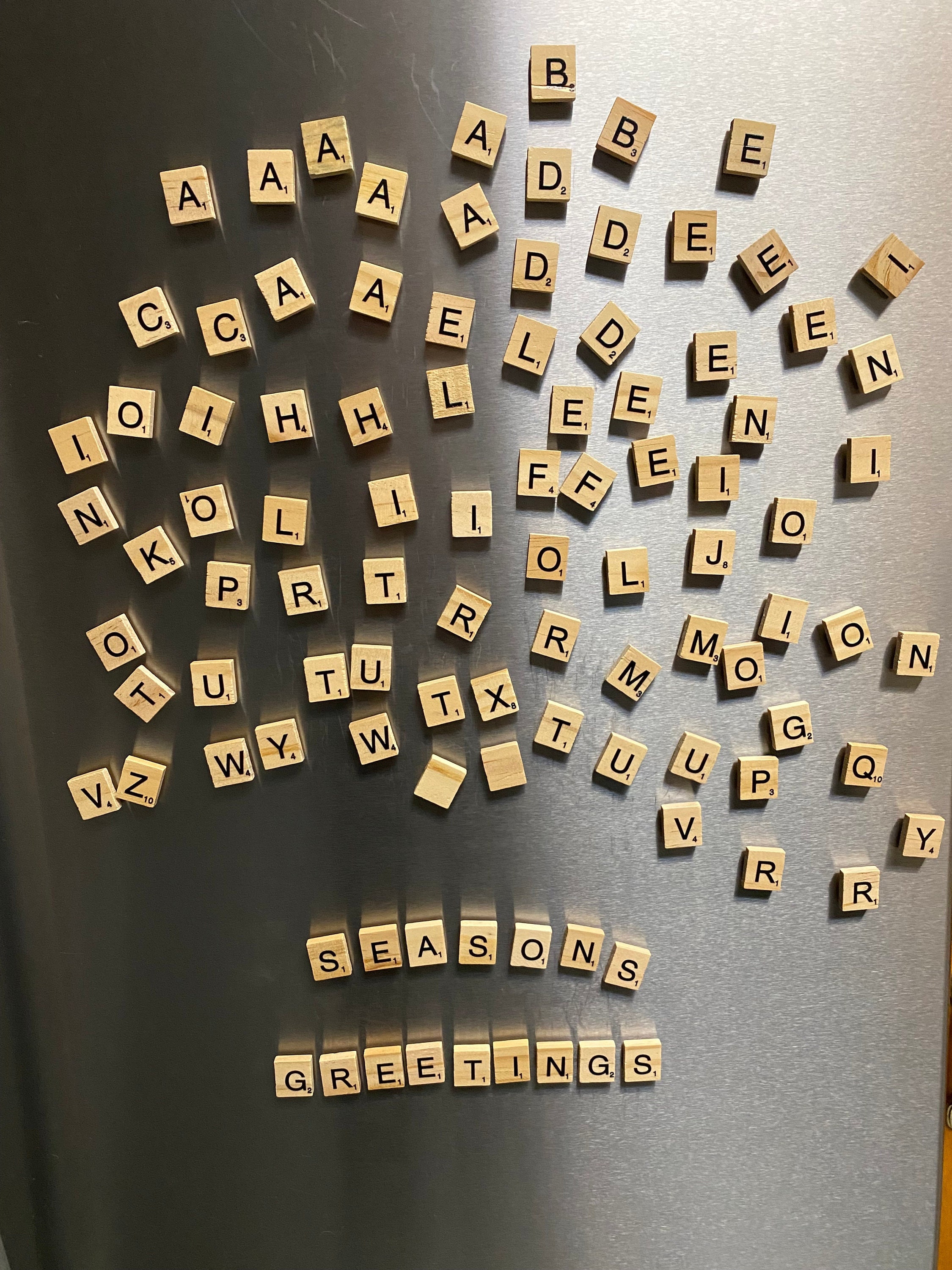 Set of 100 Magnetic Scrabble Tiles - All Letters, Christmas Gifts ...