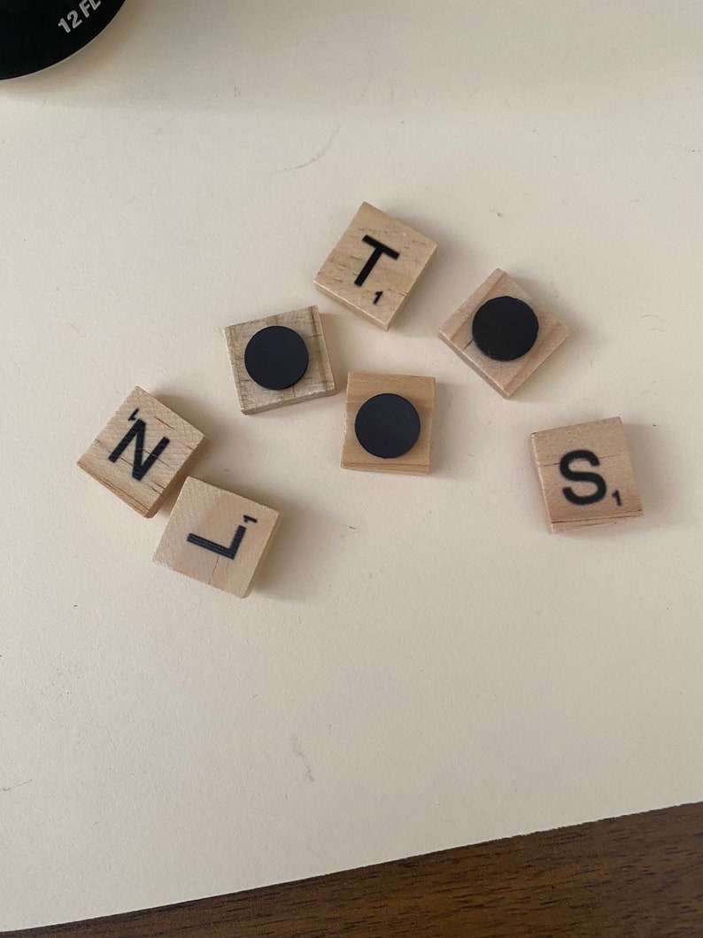 Set of 100 Magnetic Scrabble Tiles - All Letters, Christmas Gifts ...