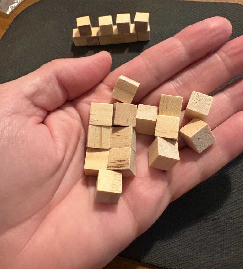 Unfinished Wood Cubes: Miniature Craft Blocks for DIY & Dollhouses - Etsy