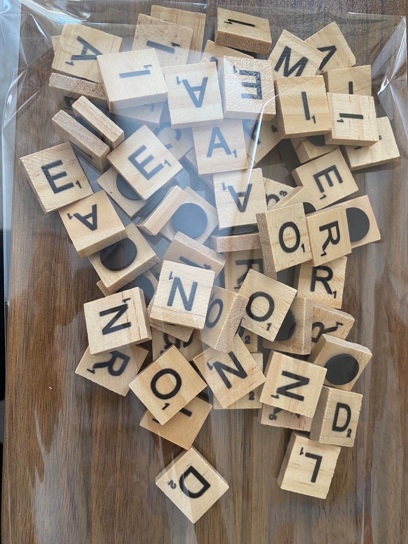 Set of 100 Magnetic Scrabble Tiles - All Letters, Christmas Gifts ...