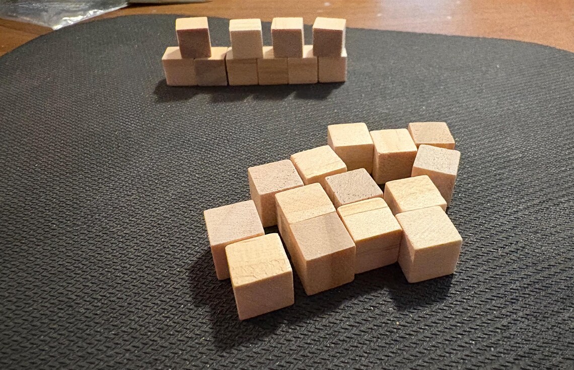 Unfinished Wood Cubes: Miniature Craft Blocks for DIY & Dollhouses - Etsy