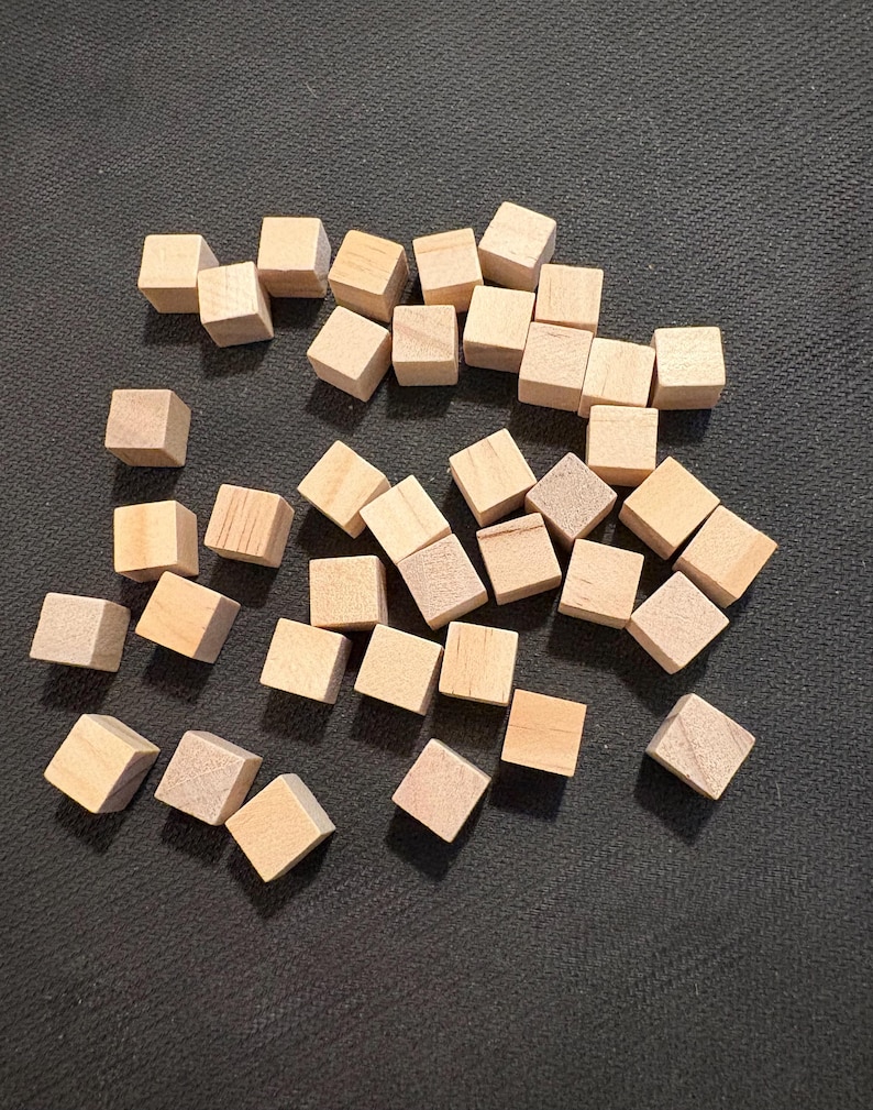Unfinished Wood Cubes: Miniature Craft Blocks for DIY & Dollhouses - Etsy
