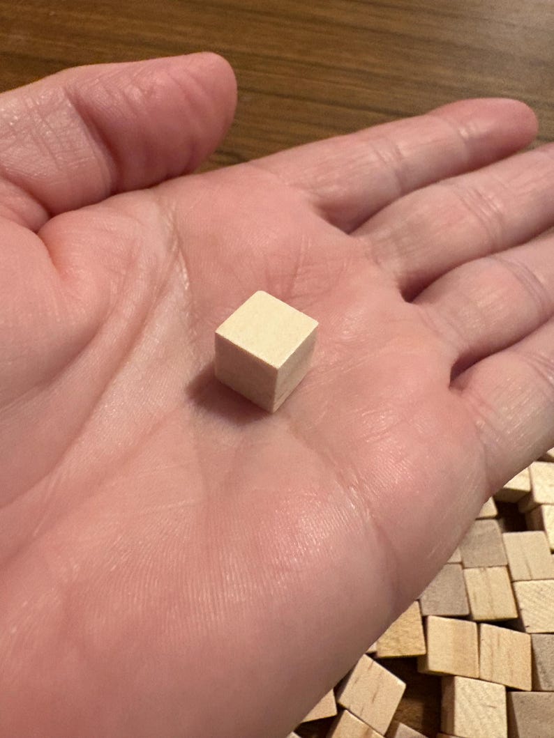 Unfinished Wood Cubes: Miniature Craft Blocks for DIY & Dollhouses - Etsy