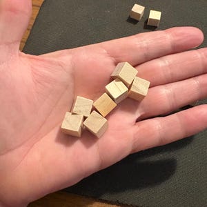Unfinished Wood Cubes: Miniature Craft Blocks for DIY & Dollhouses - Etsy