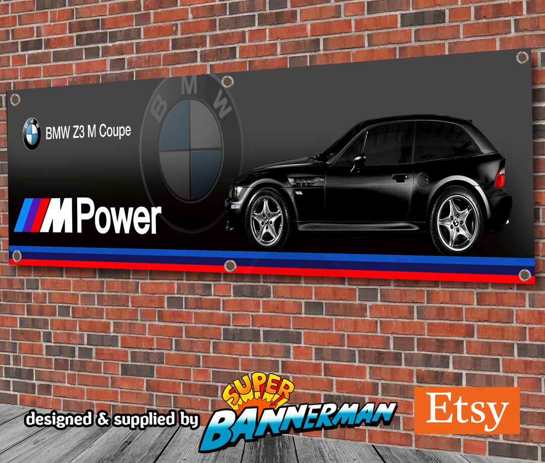 BMW Z3 M Coupe black Banner for Garage Workshop Showroom - Etsy