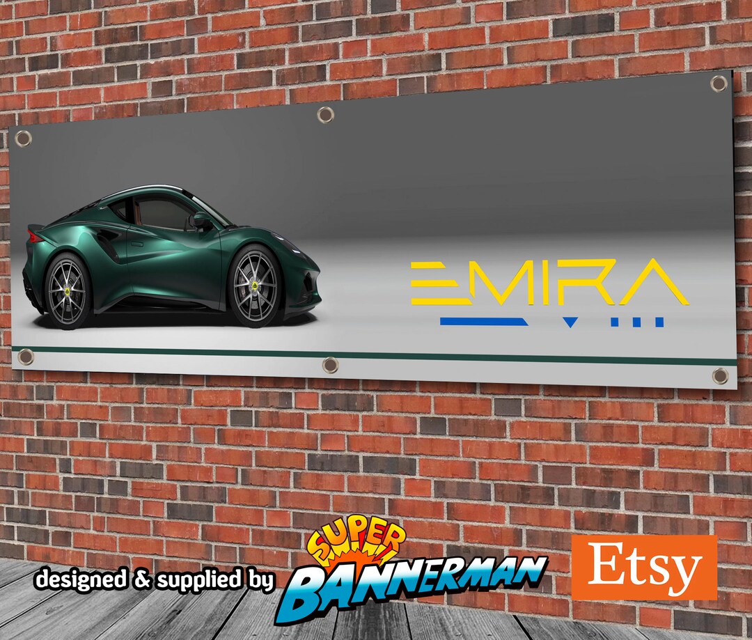 Lotus Emira green Banner for Garage, Workshop, Showroom Etc - Etsy UK
