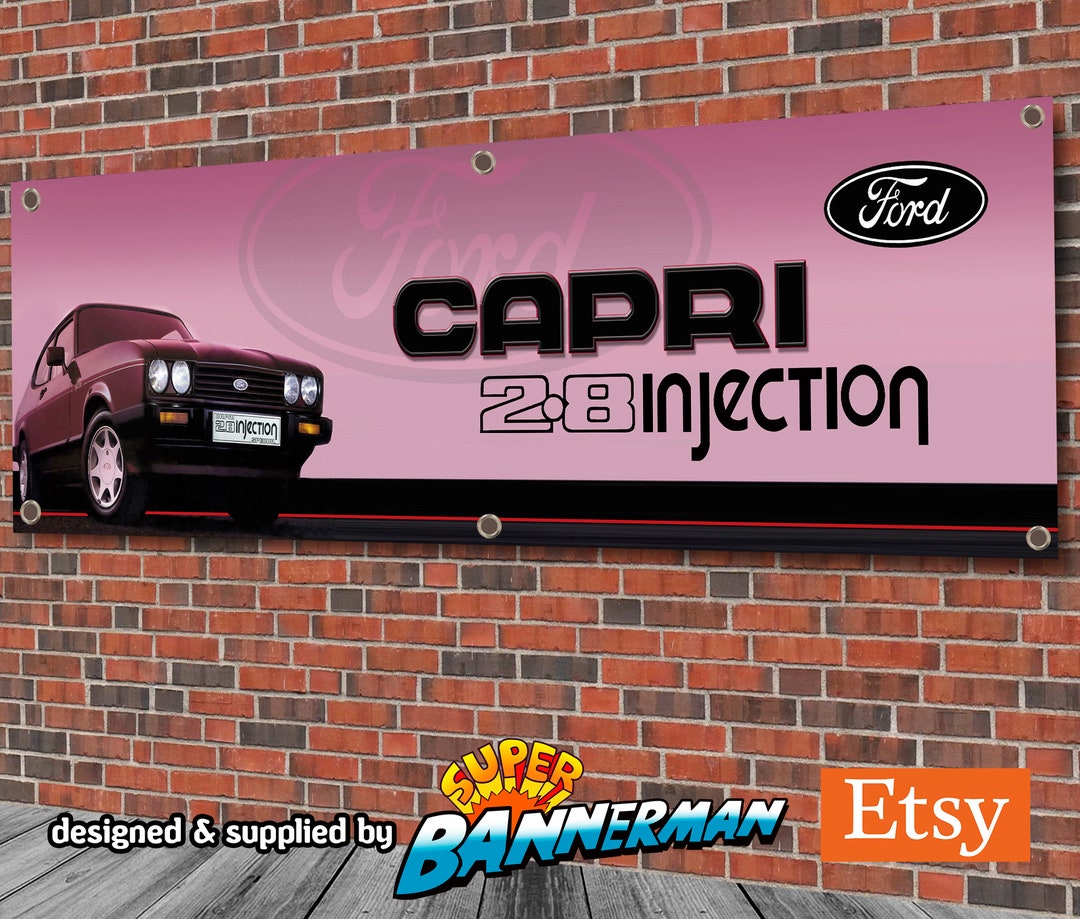 Ford Capri 2.8i purple Banner for Garage Workshop Showroom - Etsy