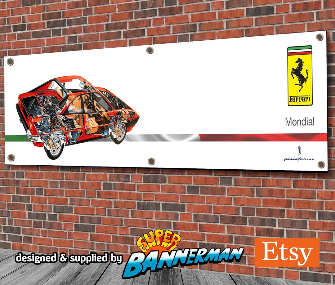 Ferrari Mondial Cutaway Banner for Garage Workshop Showroom - Etsy UK