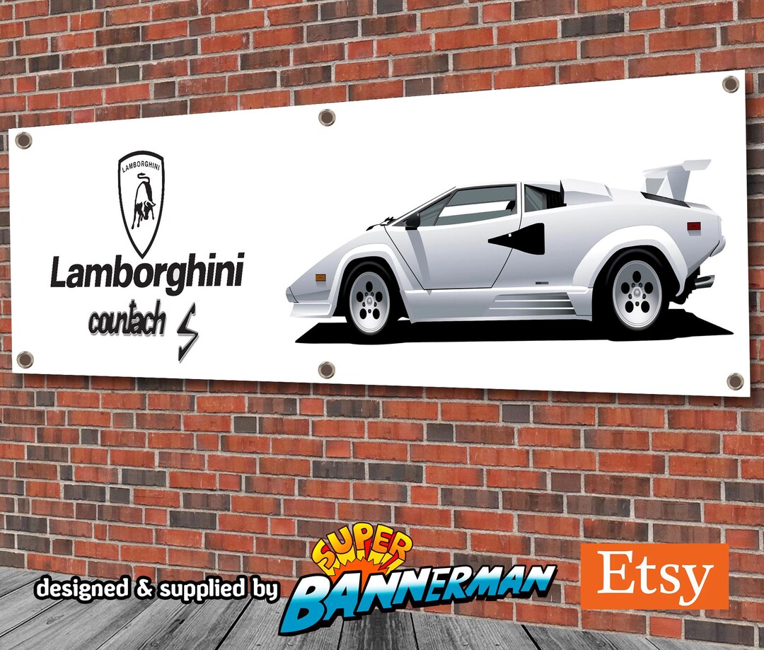 Lamborghini Countach Banner for Garage, Workshop, Showroom Etc - Etsy