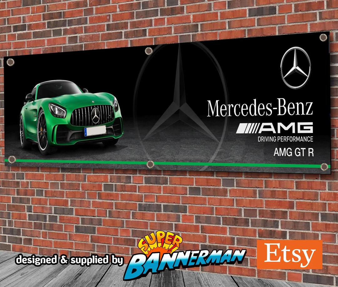 Mercedes AMG GTR Banner for Garage, Workshop, Showroom Etc, - Etsy