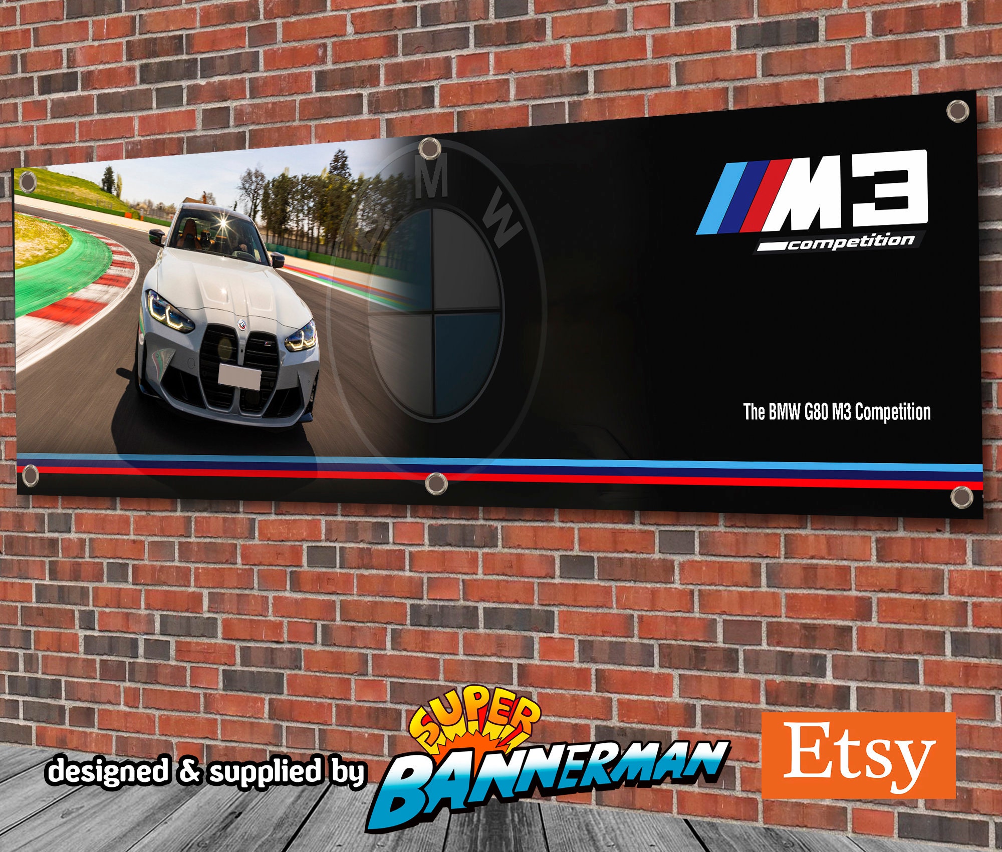 BMW G80 M3 Competition Brooklyn Grey PVC Banner for Garage - Etsy