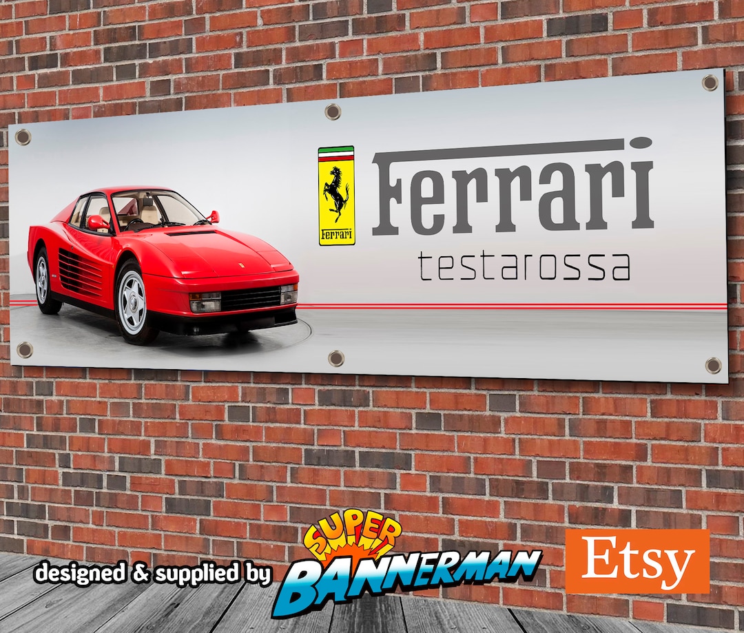 Ferrari Testarossa Banner for Garage, Workshop, Showroom Etc - Etsy Canada