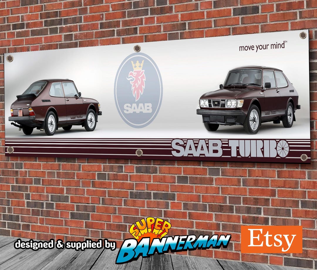 Saab 99 Turbo Banner for Garage, Workshop, Showroom Etc - Etsy