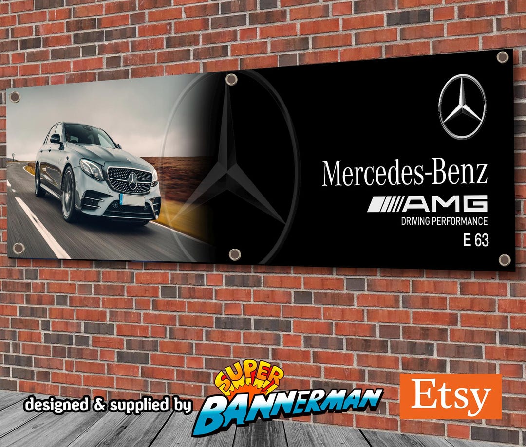 Mercedes AMG E63 Banner for Garage, Workshop, Showroom Etc, - Etsy