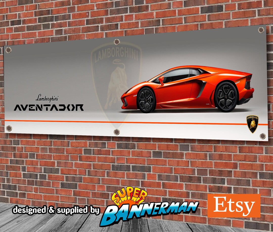 Lamborghini Aventador Banner for Garage, Workshop, Showroom Etc - Etsy