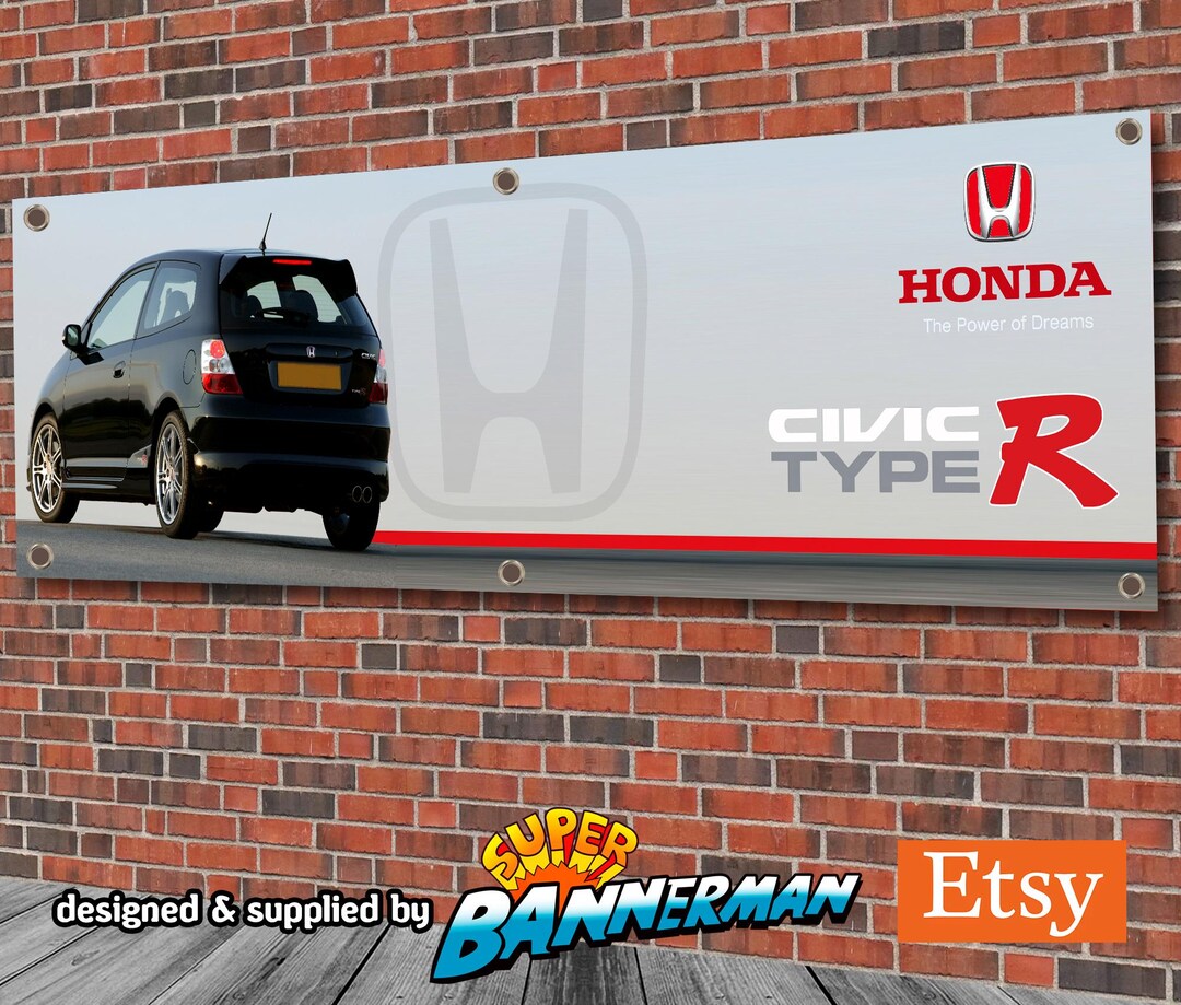 Honda Civic Type R EP3 rear Banner for Garage, Workshop, Showroom Etc ...