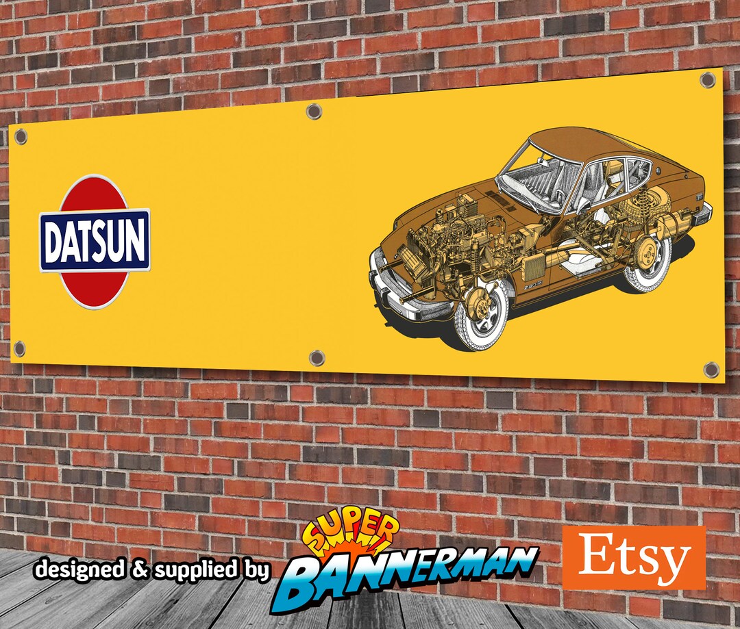 Datsun 280z Cutaway Banner for Garage, Workshop, Showroom Etc - Etsy ...