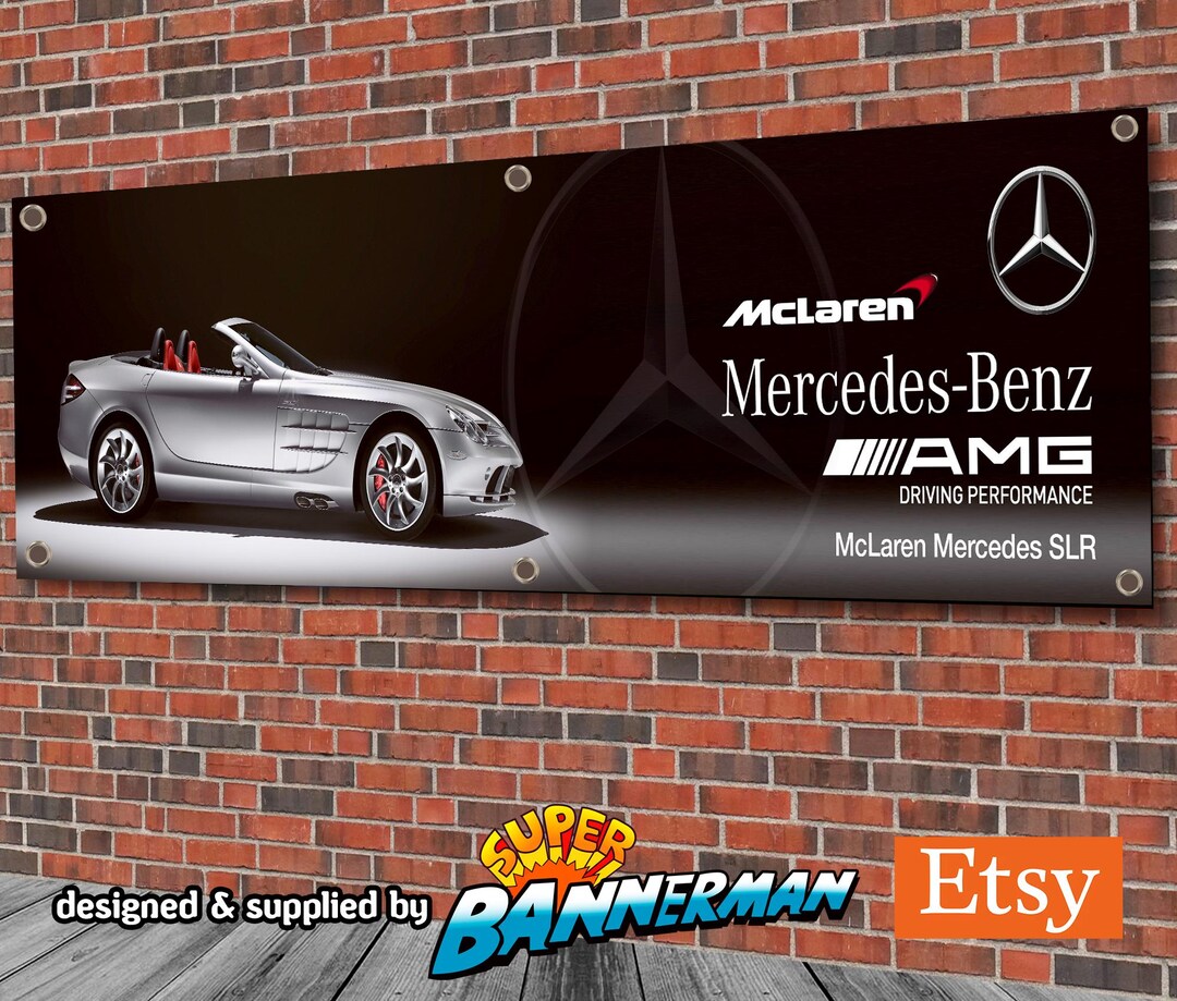Mclaren Mercedes SLR Banner for Garage, Workshop, Showroom Etc, - Etsy