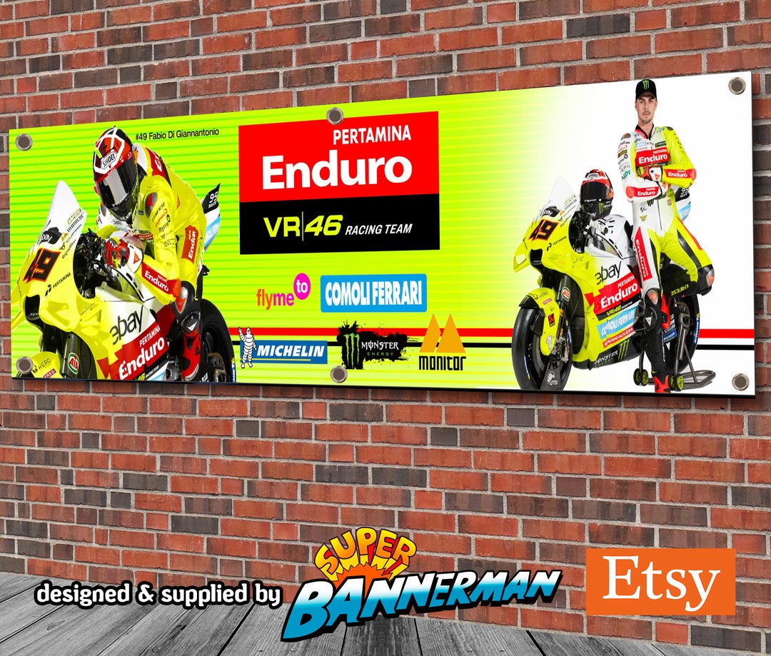Pertamina Enduro VR46 Motogp Fabio Di Giannantonio Moto GP Banner for ...