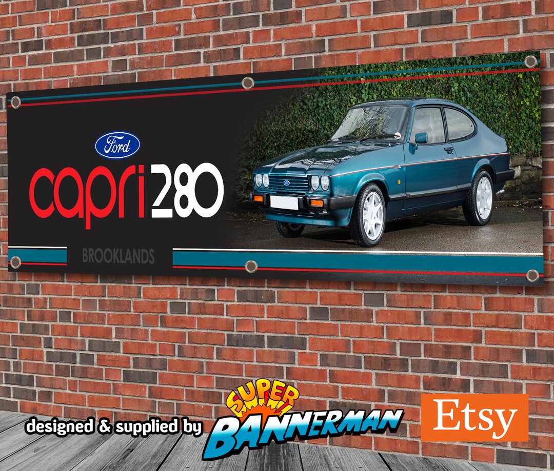 Ford Capri 280 Brooklands Banner for Garage Workshop - Etsy