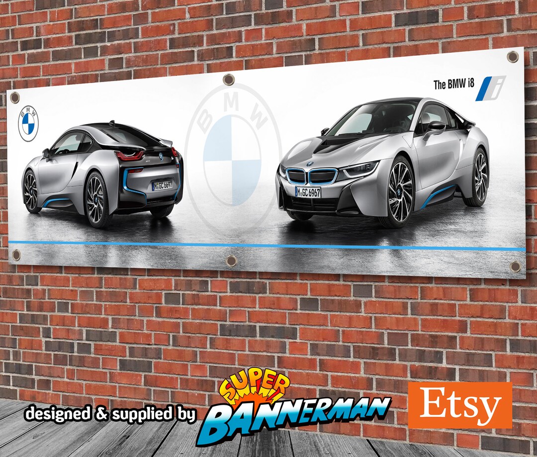 BMW I8 PVC Banner for Garage Workshop Showroom Etc - Etsy