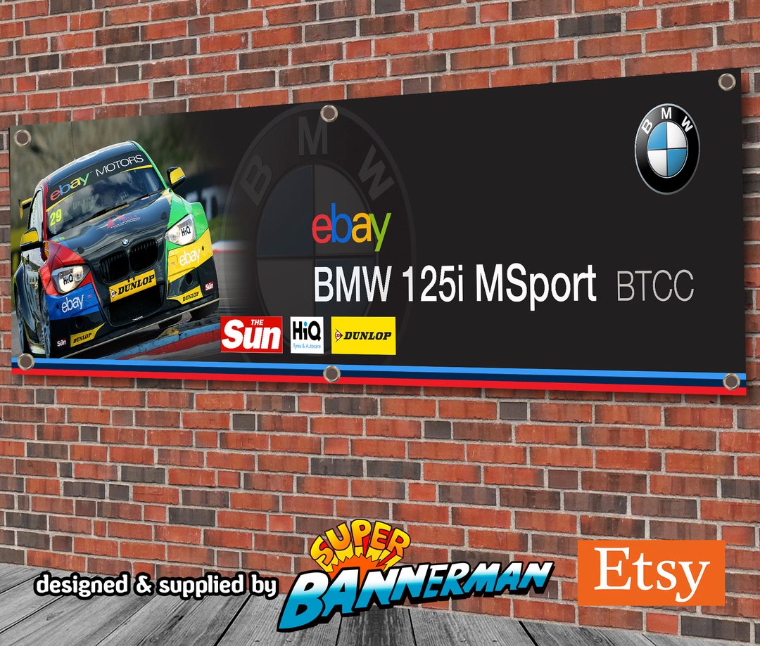 BMW 125i M Sport British Touring Car Banner for Garage - Etsy