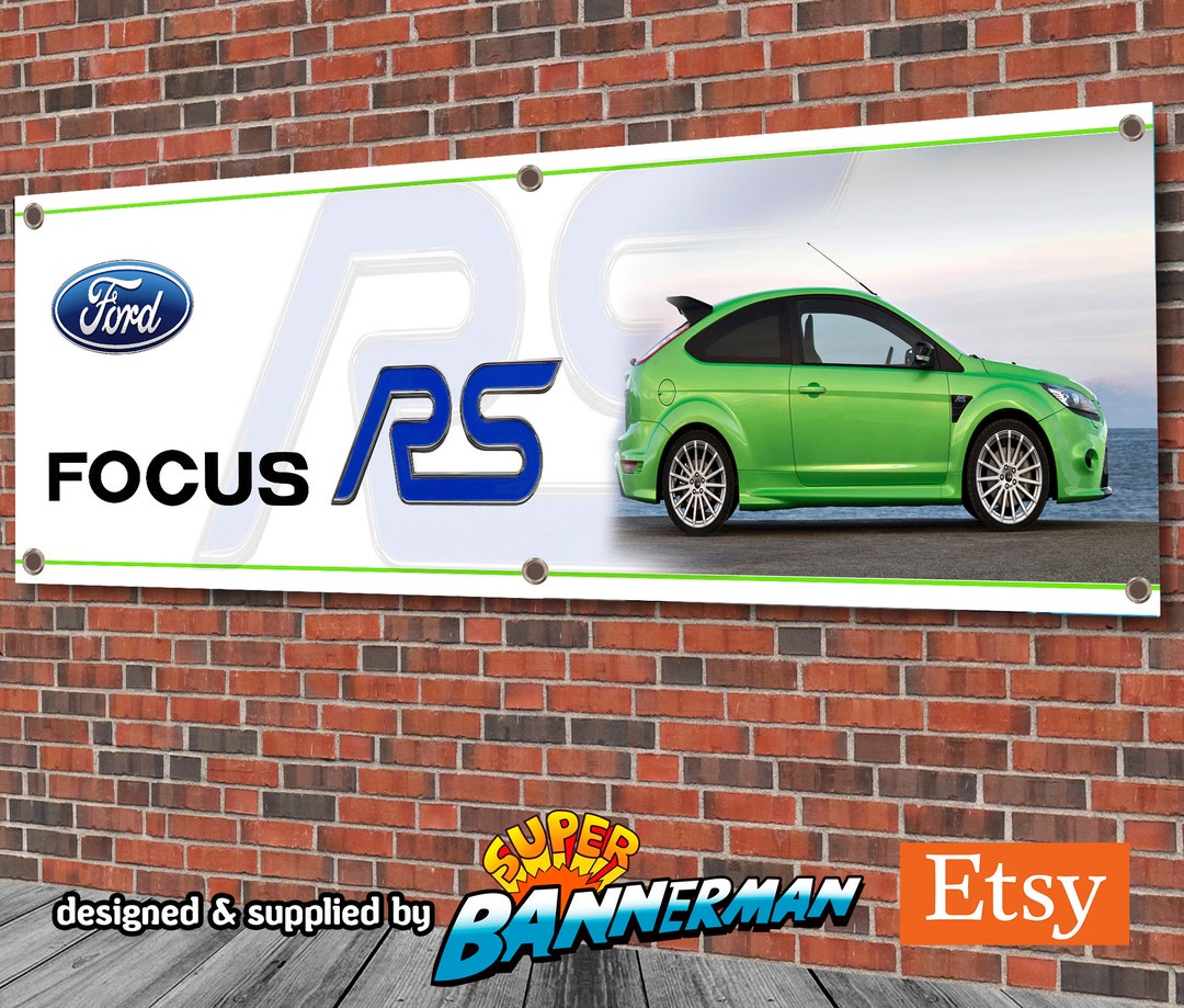 Ford Focus RS Mk2 green Banner for Garage, Workshop, Showroom Etc - Etsy
