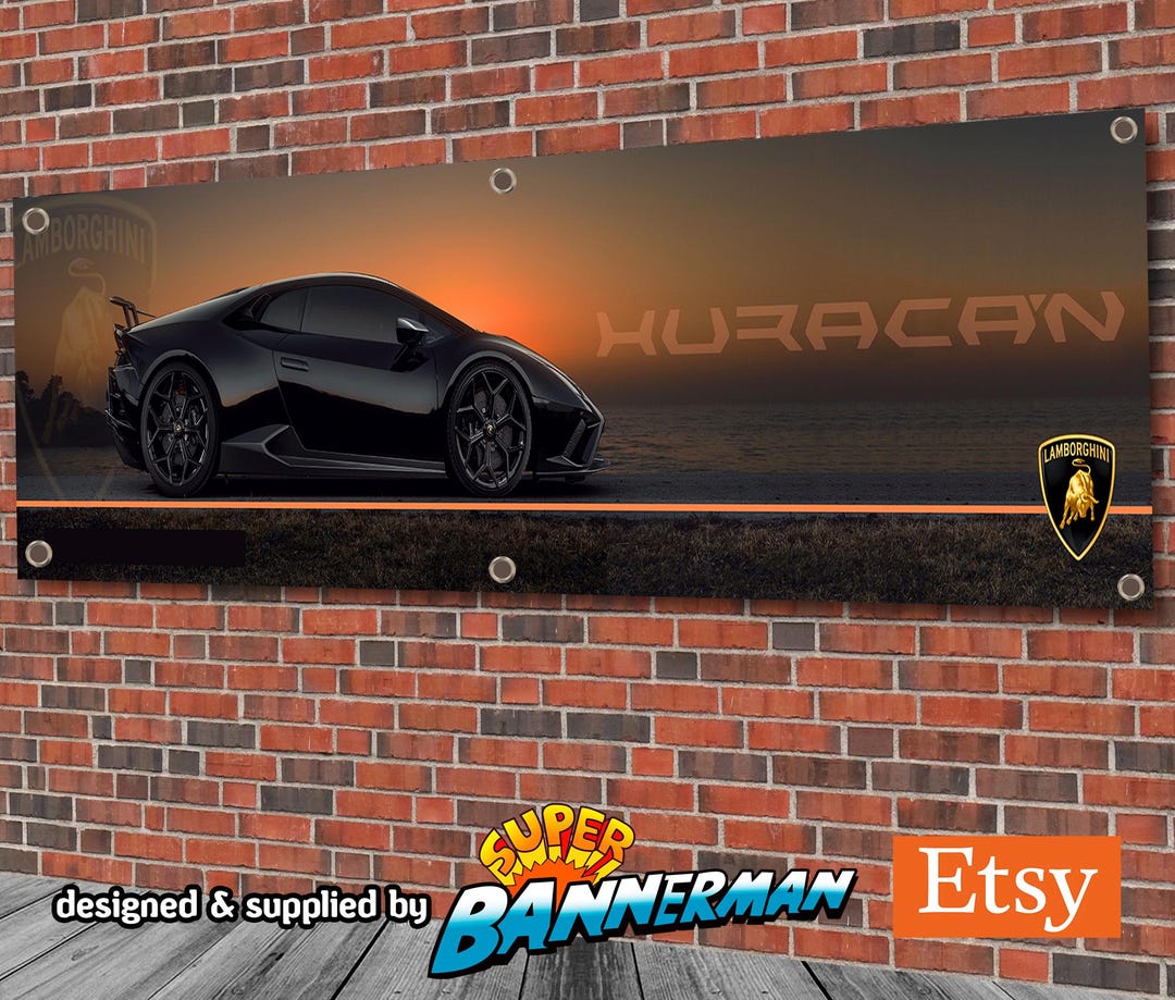 Lamborghini Huracan Banner for Garage, Workshop, Showroom Etc - Etsy