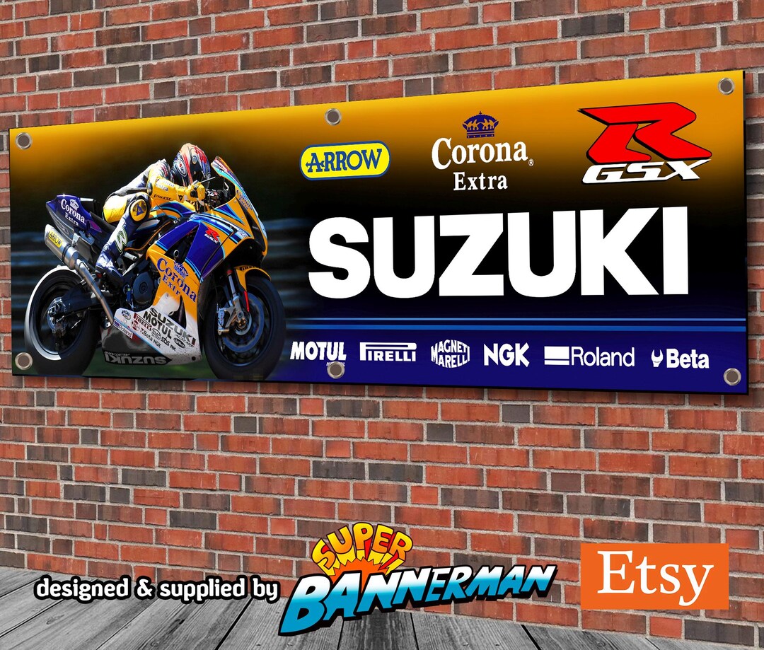 Suzuki GSXR Corona Extra Banner for Garage, Workshop Etc - Etsy