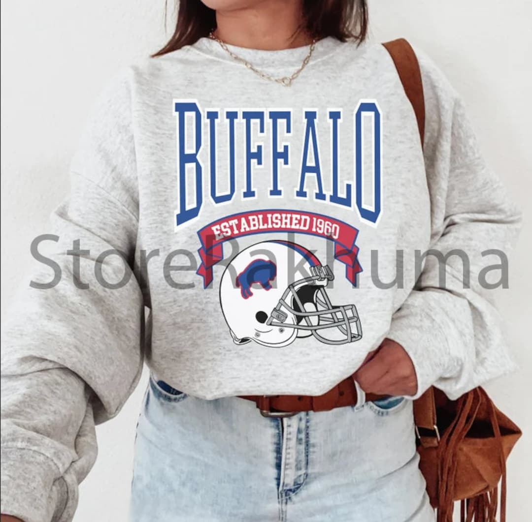 Vintage Style Buffalo Football Sweatshirt Buffalot-shirt - Etsy