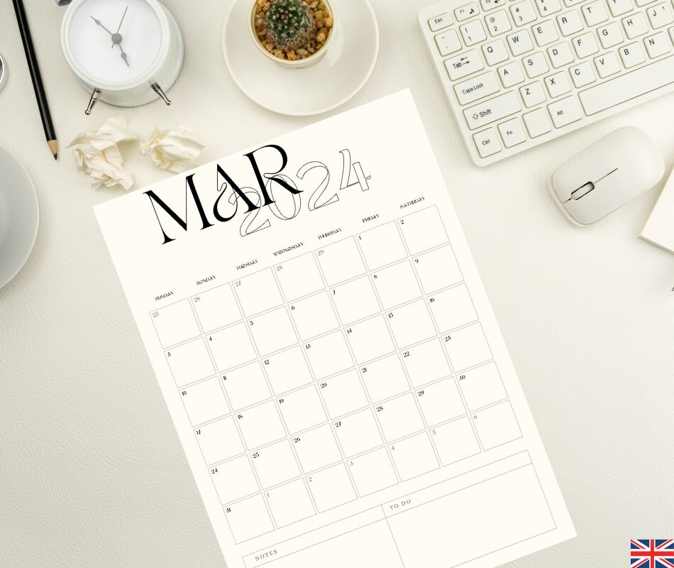 2024 Planner to Print Monthly Planner Pdf Portrait-english - Etsy