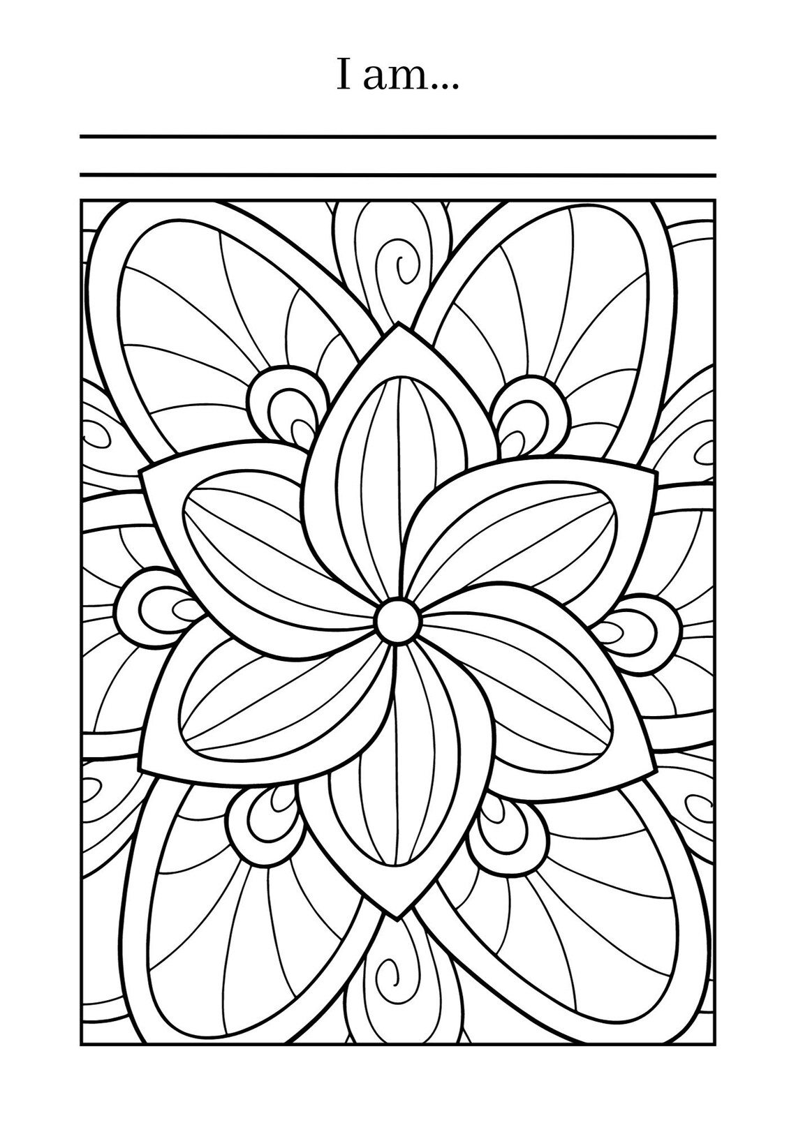 50-page Mandala and Motivations Printable Coloring Pages - Etsy