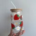 Strawberry Summer Glass Cup - Etsy