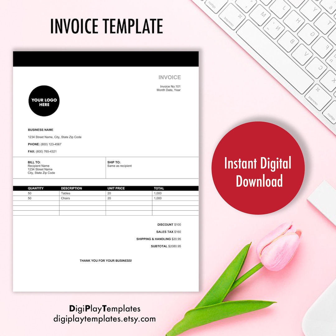 Invoice Template, Invoice, Business Invoice, Order Form, Template ...