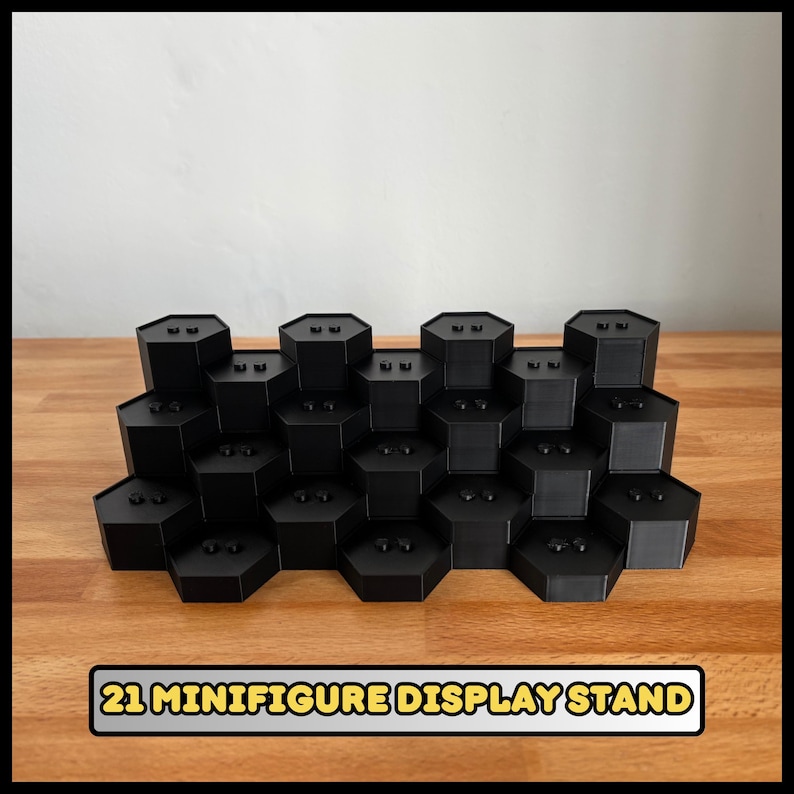 LEGO Minifigure Hexagon Display Stand | Minifigure Tier Showcase | 3D ...