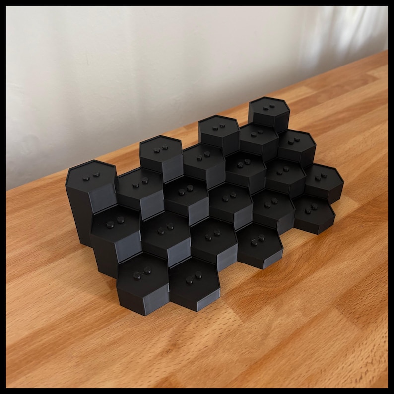 LEGO Minifigure Hexagon Display Stand | 3D Printed Hex Risers ...