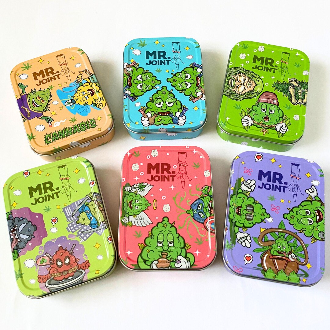 Pocket Smoke Kit | Mr Joint Tin Gift Set | Rolling Papers, Tips, Pre ...