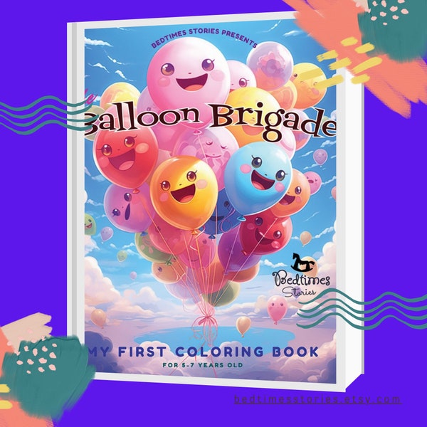 Balloon Coloring Book and Activity Book - Etsy