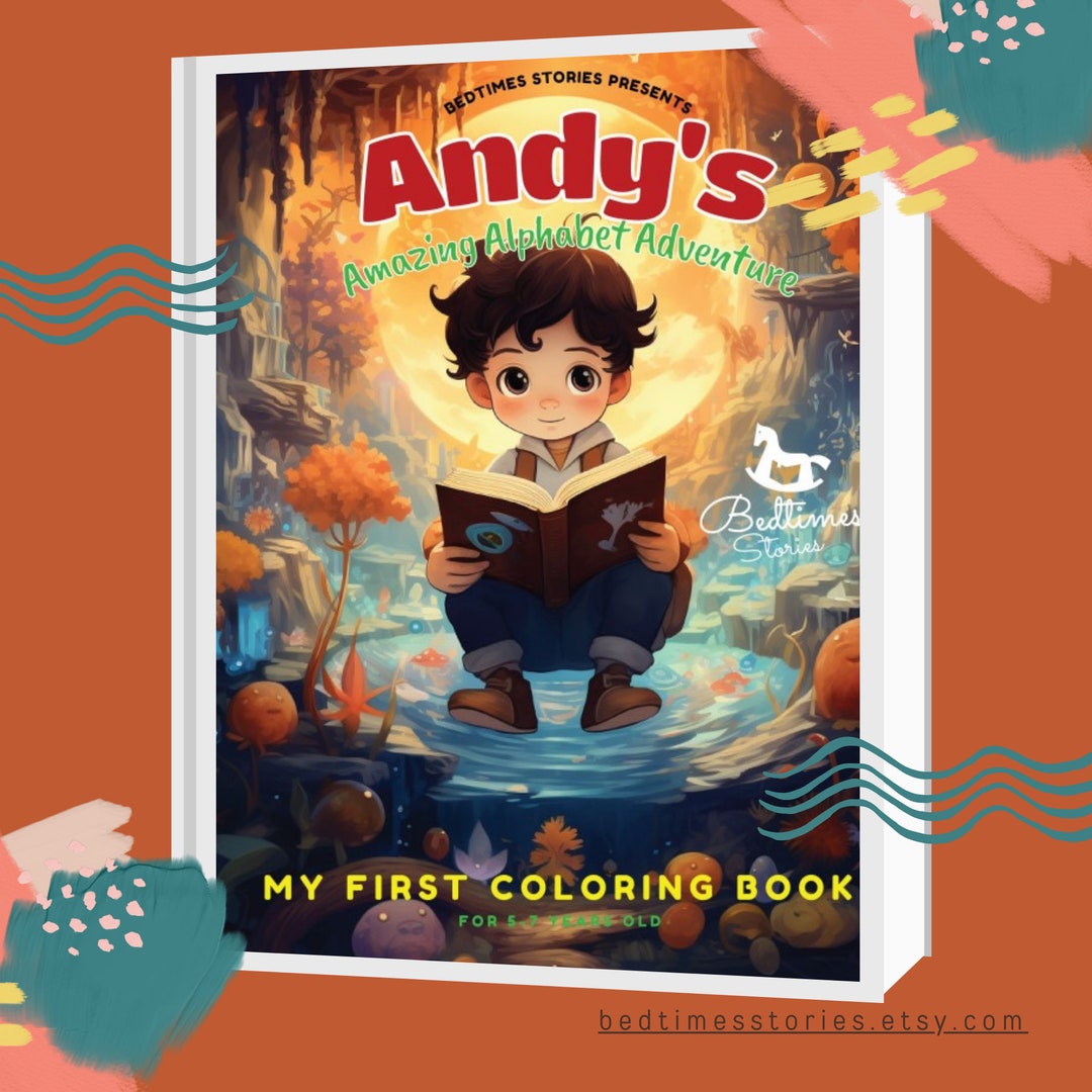 Custom Coloring Pages Andy's Amazing Alphabet Adventure - Etsy